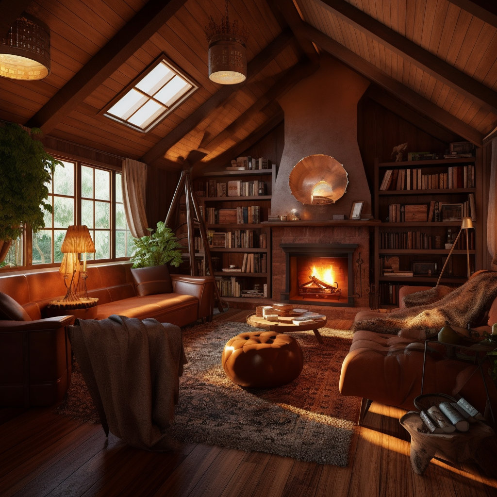 Rustic Retreat| Modern Cabin Virtual Backgrounds| 7 Pack | Zoom, Google ...