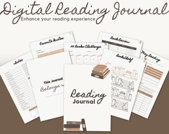 Digital Reading Journal - Etsy