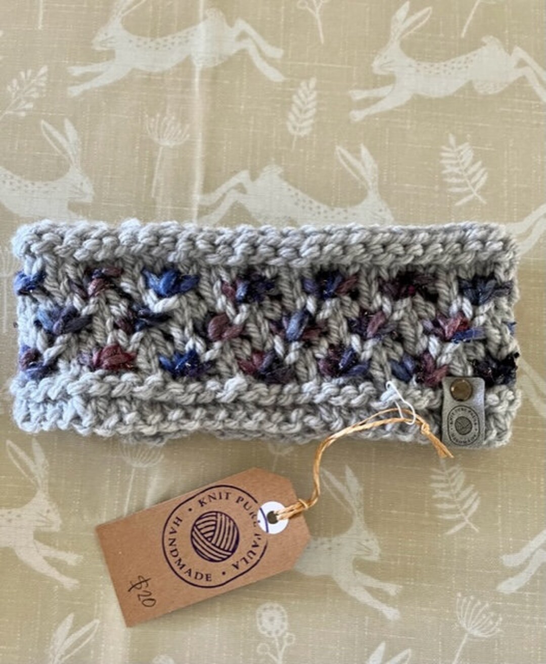 Hand Knitted Headband Upcycled Yarn Eco Range - Etsy