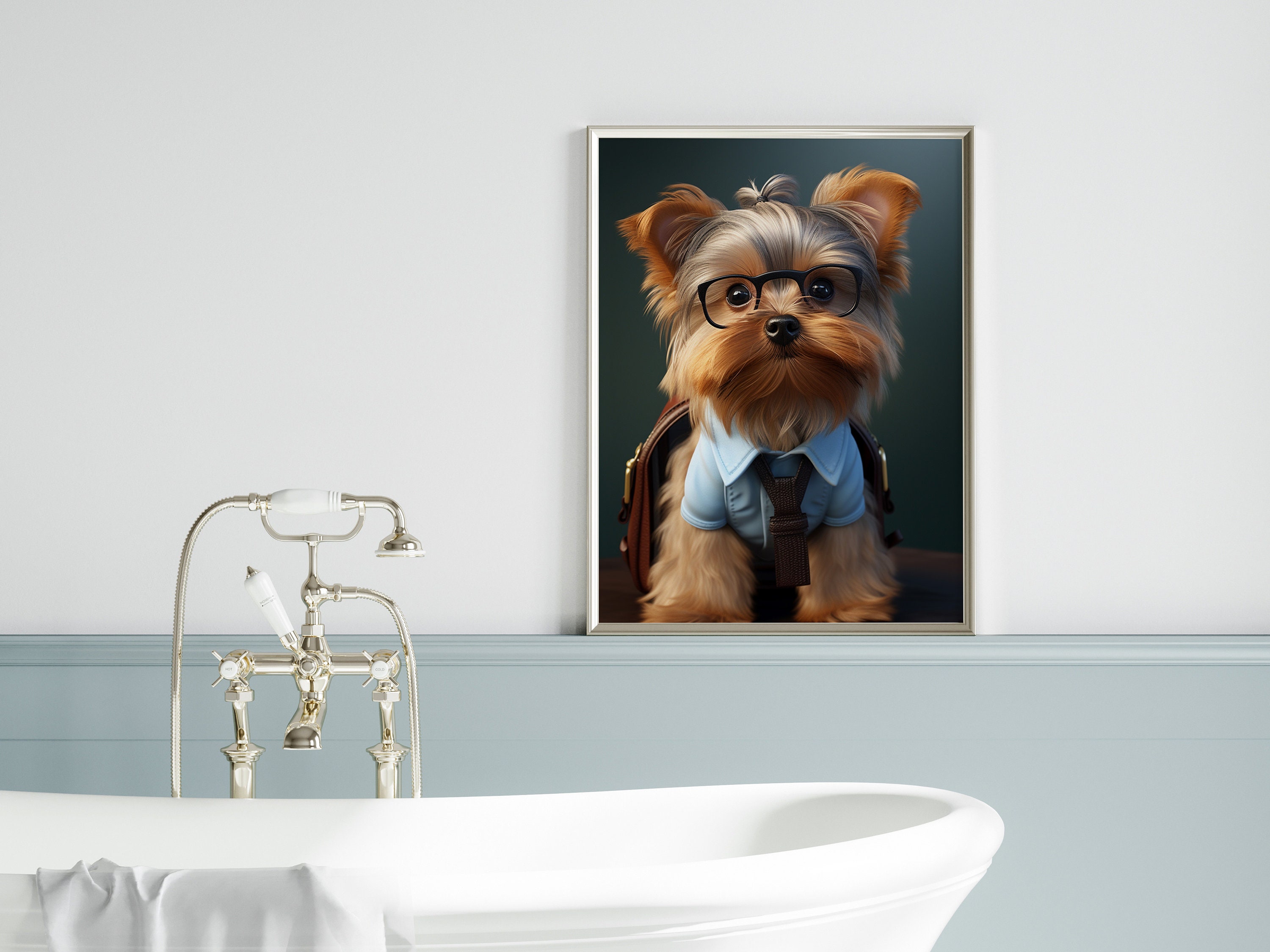 Immerse Your Space in Elegance With BTS Yorkshire Terriers yorkies Wall ...
