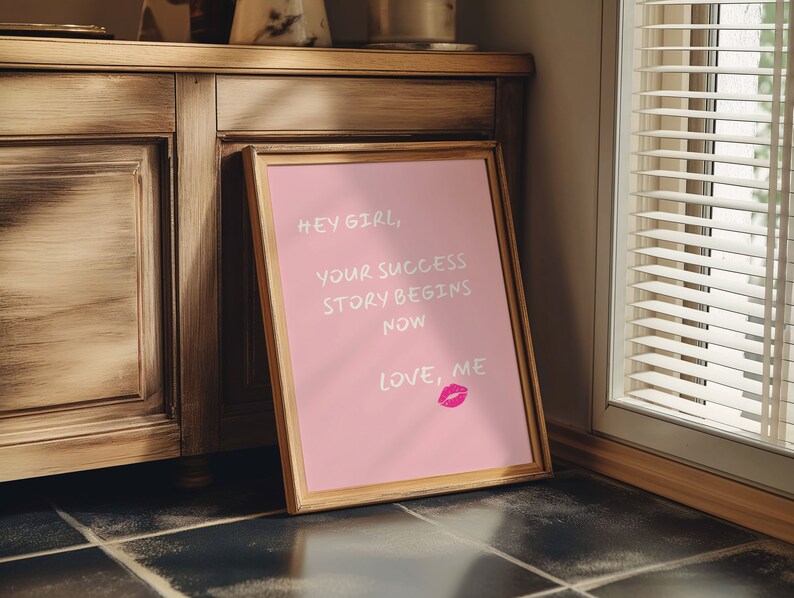 Girl Entrepreneurship Poster, Motivational Quote for Girls ...