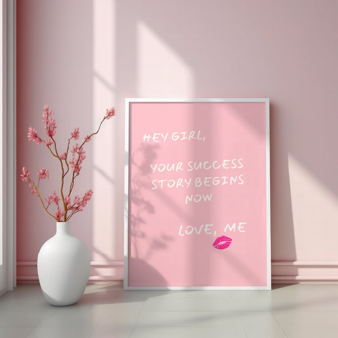 Girl Entrepreneurship Poster, Motivational Quote for Girls ...
