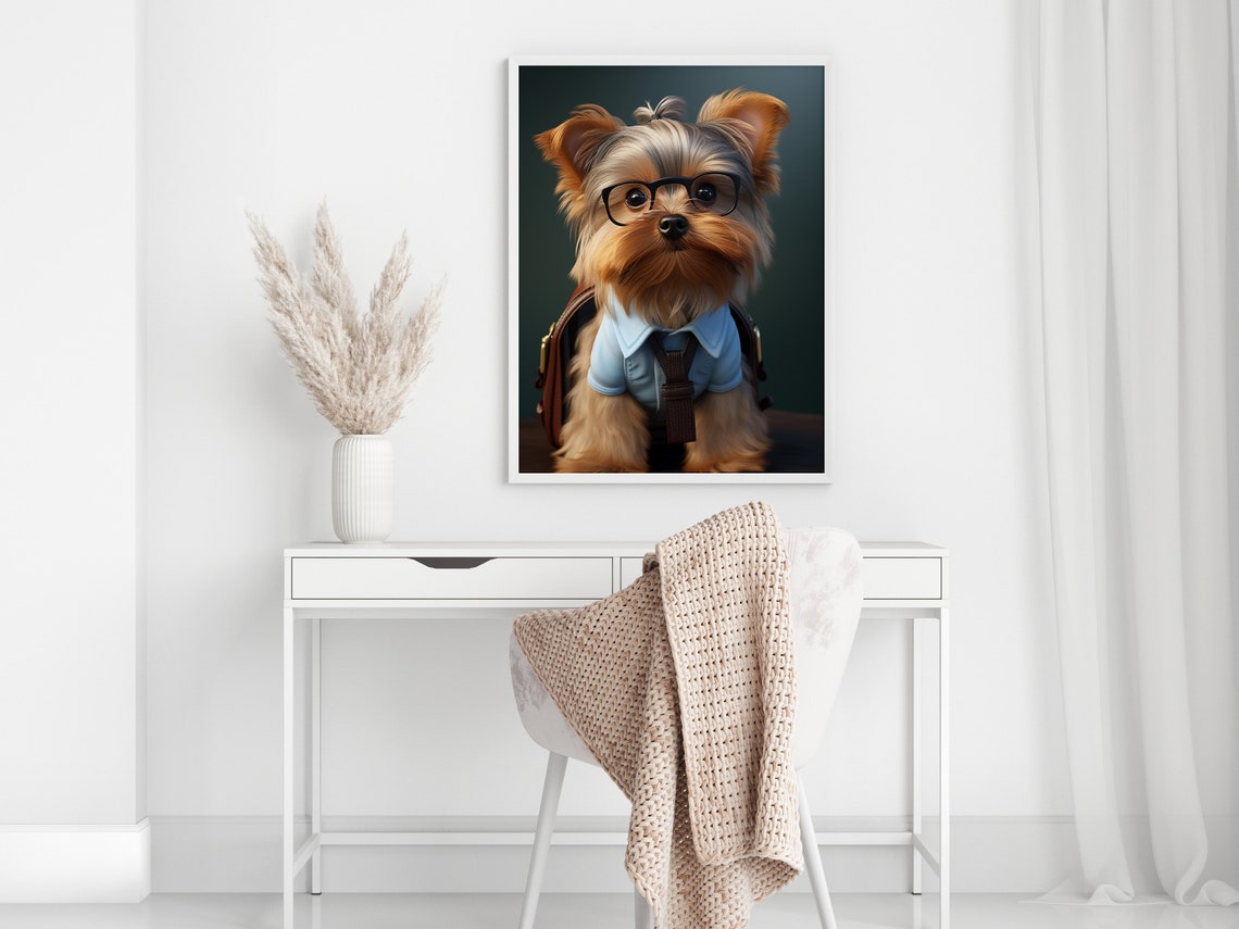 Immerse Your Space in Elegance With BTS Yorkshire Terriers yorkies Wall ...