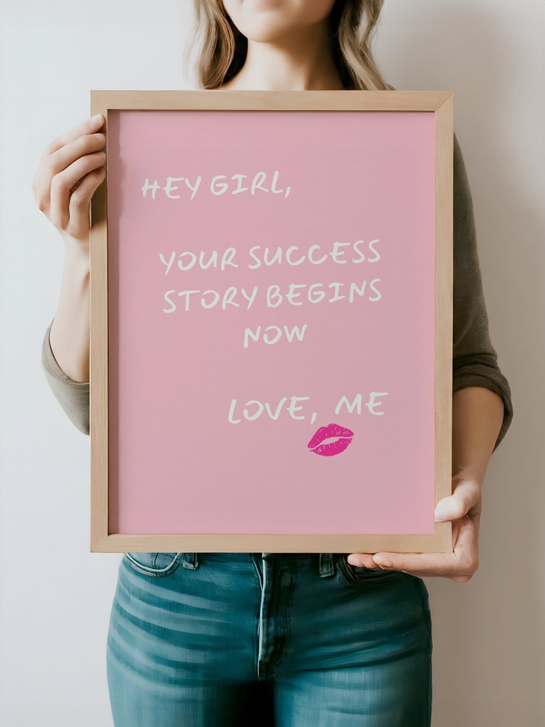Girl Entrepreneurship Poster, Motivational Quote for Girls ...