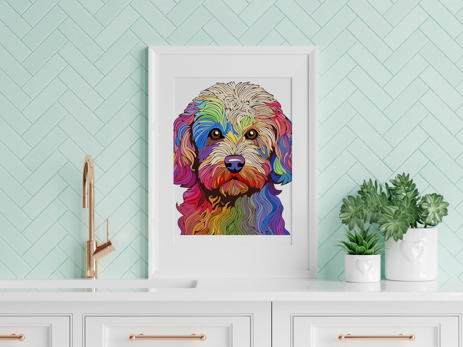 Digital Prints Cockapoo Dog Pet Poster Ideal Gift Immediate Delivery ...