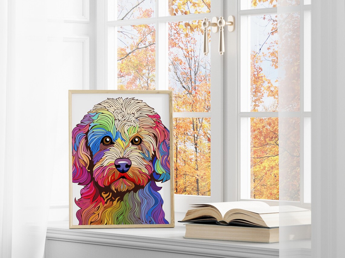Digital Prints Cockapoo Dog Pet Poster Ideal Gift Immediate Delivery ...