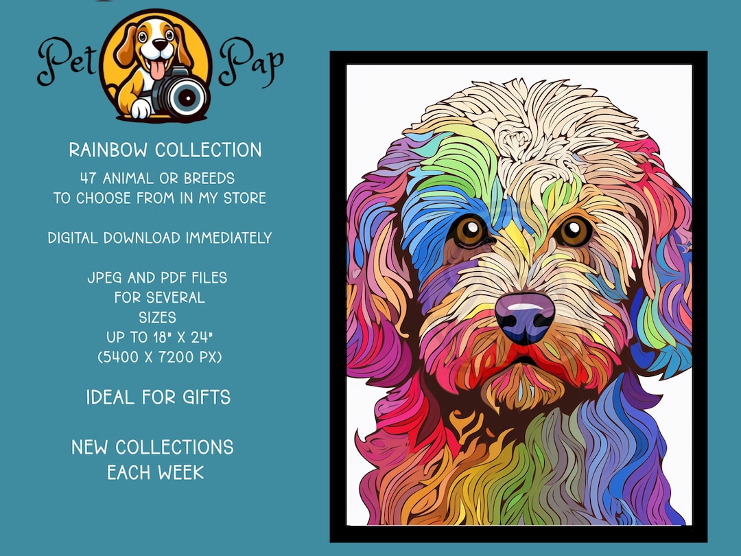 Digital Prints Cockapoo Dog Pet Poster Ideal Gift Immediate Delivery ...