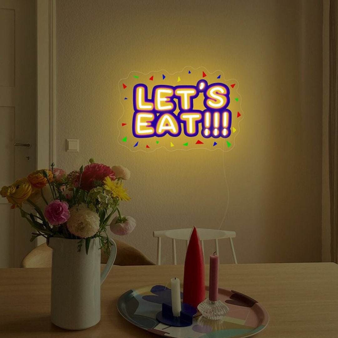 Five Nights at Freddy's Let's Eat Neon Sign FNAF 2023 - Etsy UK