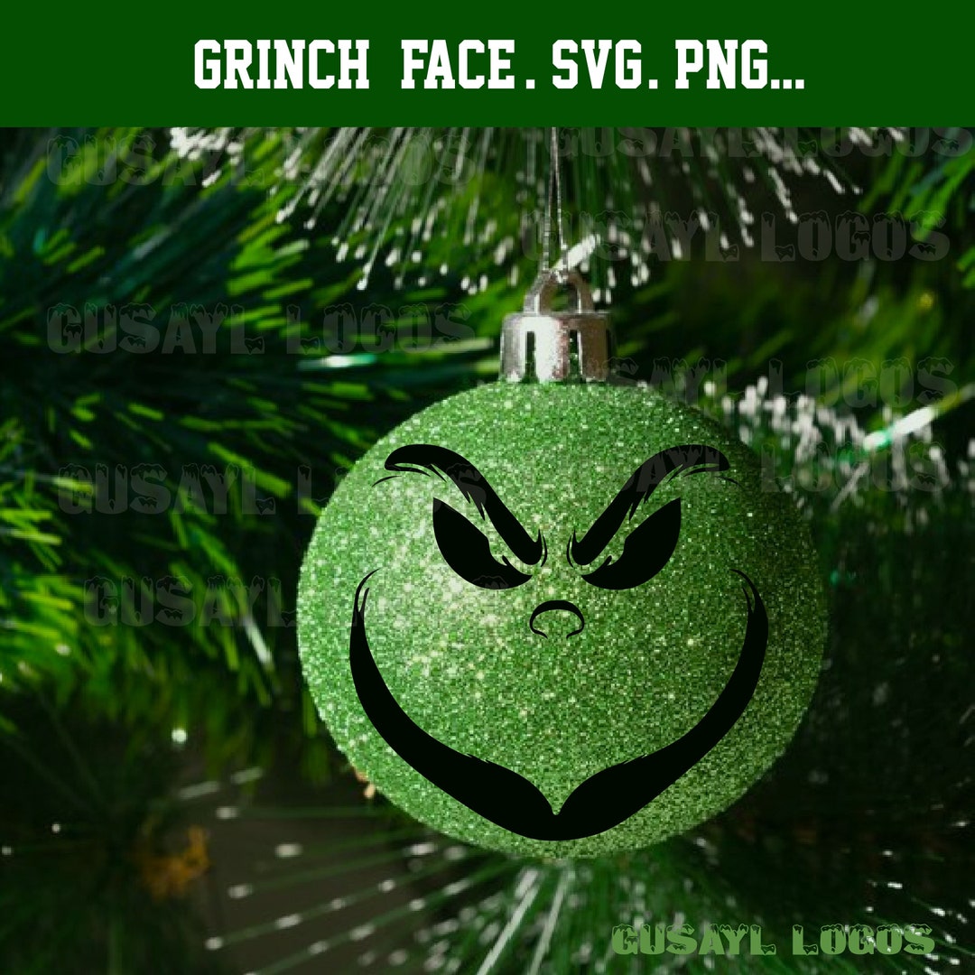 Grinch Face SVG PNG Cricut Grinchy Face Svg Christmas Svg - Etsy