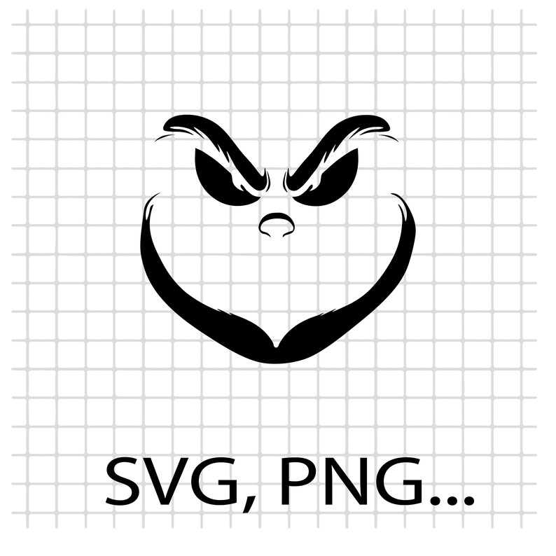 Grinch Face SVG, PNG, Cricut, Grinchy Face Svg, Christmas Svg, Grinch Face Cut File - Etsy