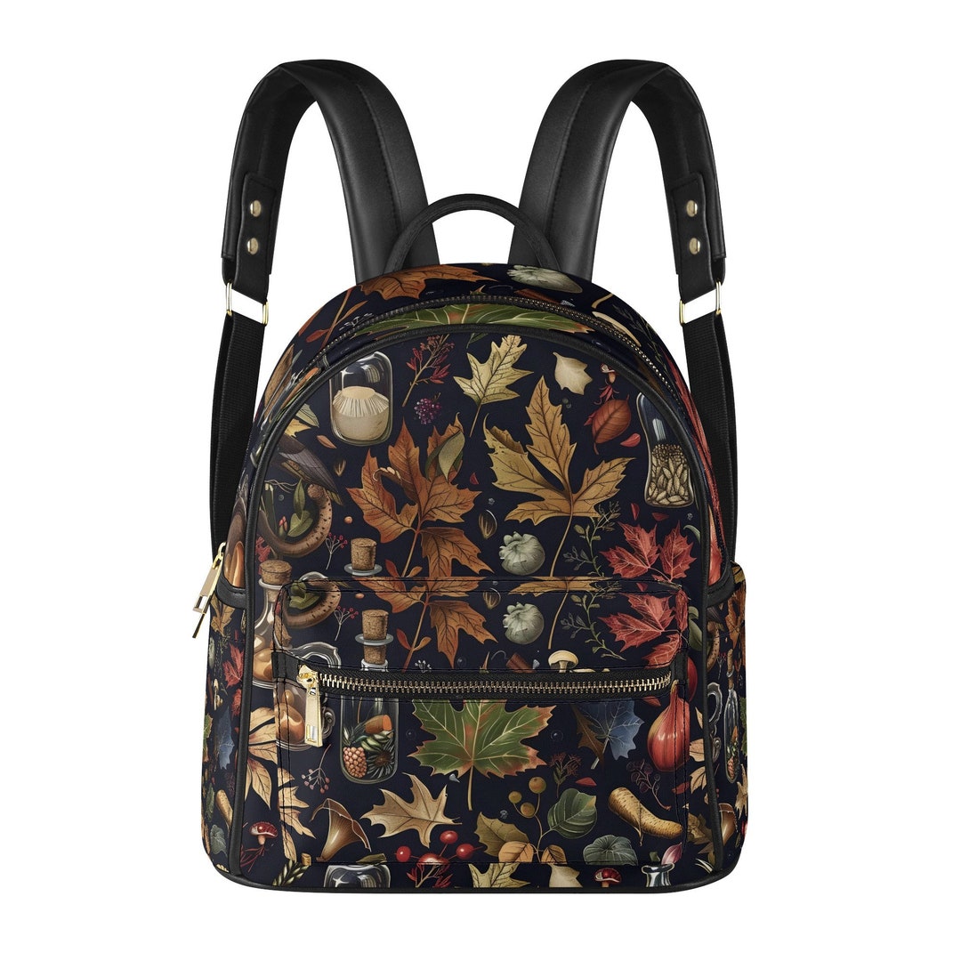 Boho Autumn Cottagecore Backpack, Boho Witch Autumn Forest Backpack ...