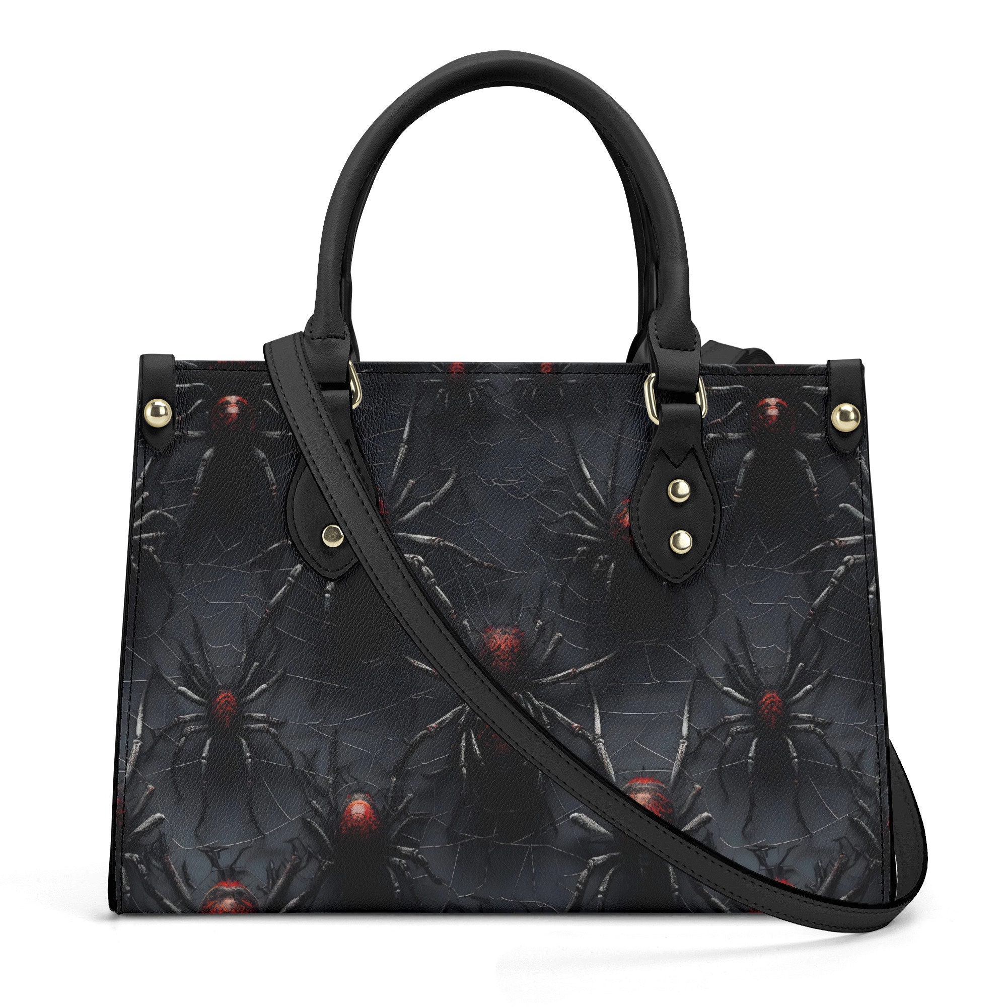 Scary Black Tarantula Handbag, Dark Goth Witchy Purse, Dark Cottagecore ...