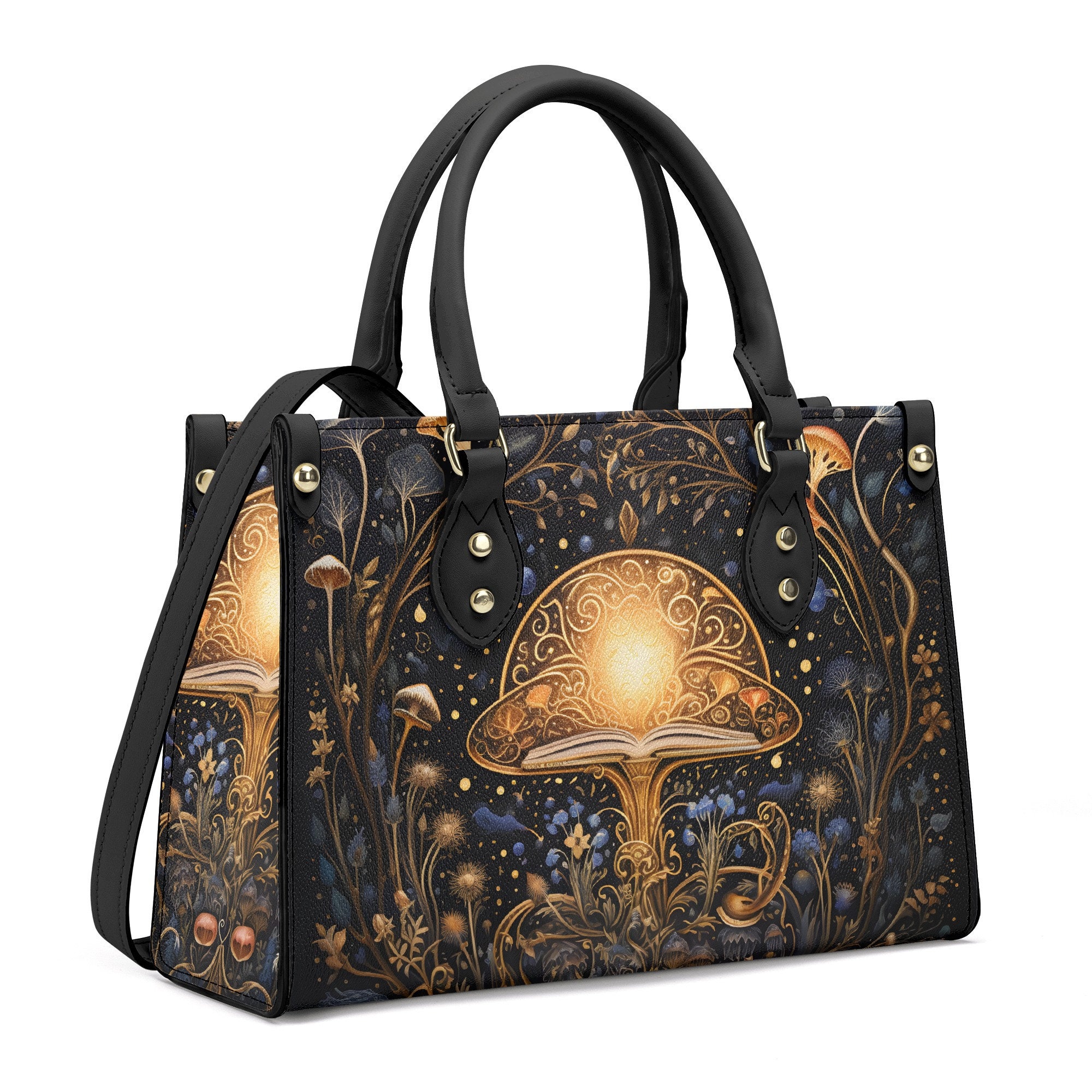 Cottagecore Mushroom Handbag, Witchy Mushroom Purse, Dark Cottagecore ...