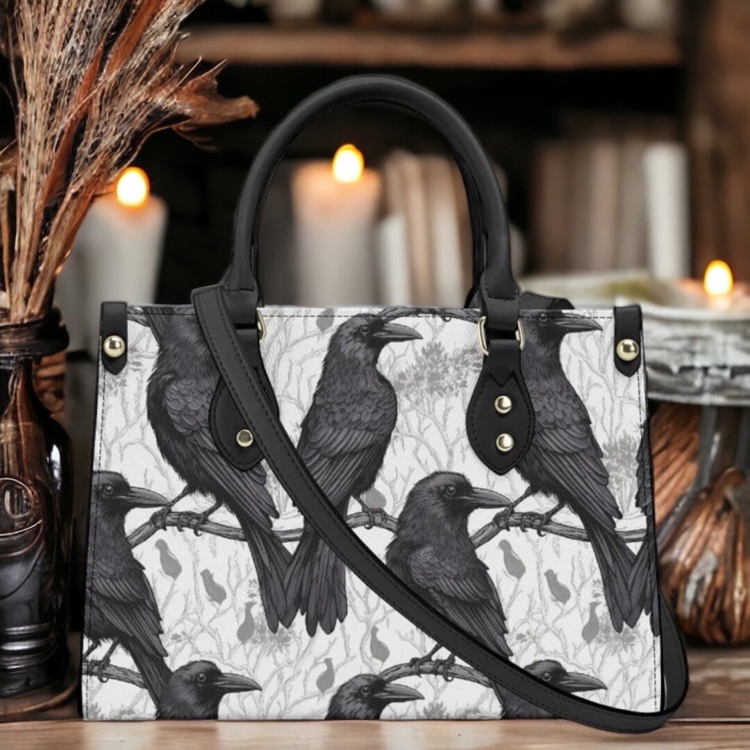 Raven Witchy Bag Witchie Accessorie Bag, Goth Witch Crossed Body Bag ...