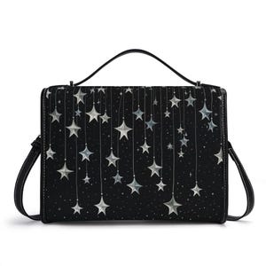 Shooting Stars Vegan Leather Purse, Celestial Cottagecore Crossbody ...