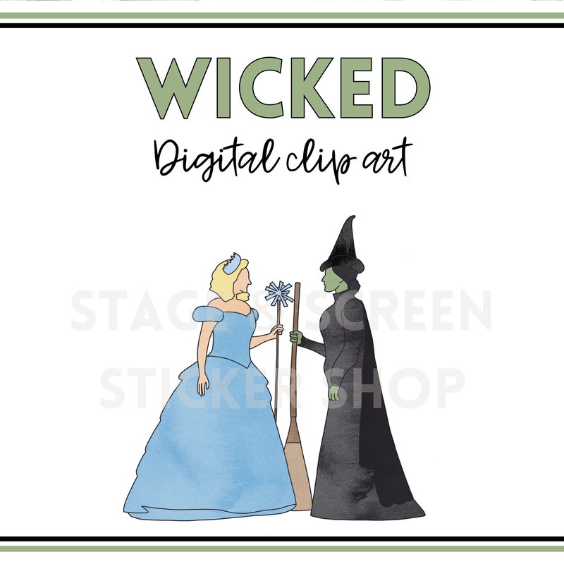 Wicked Glinda Elphaba Svg - Etsy