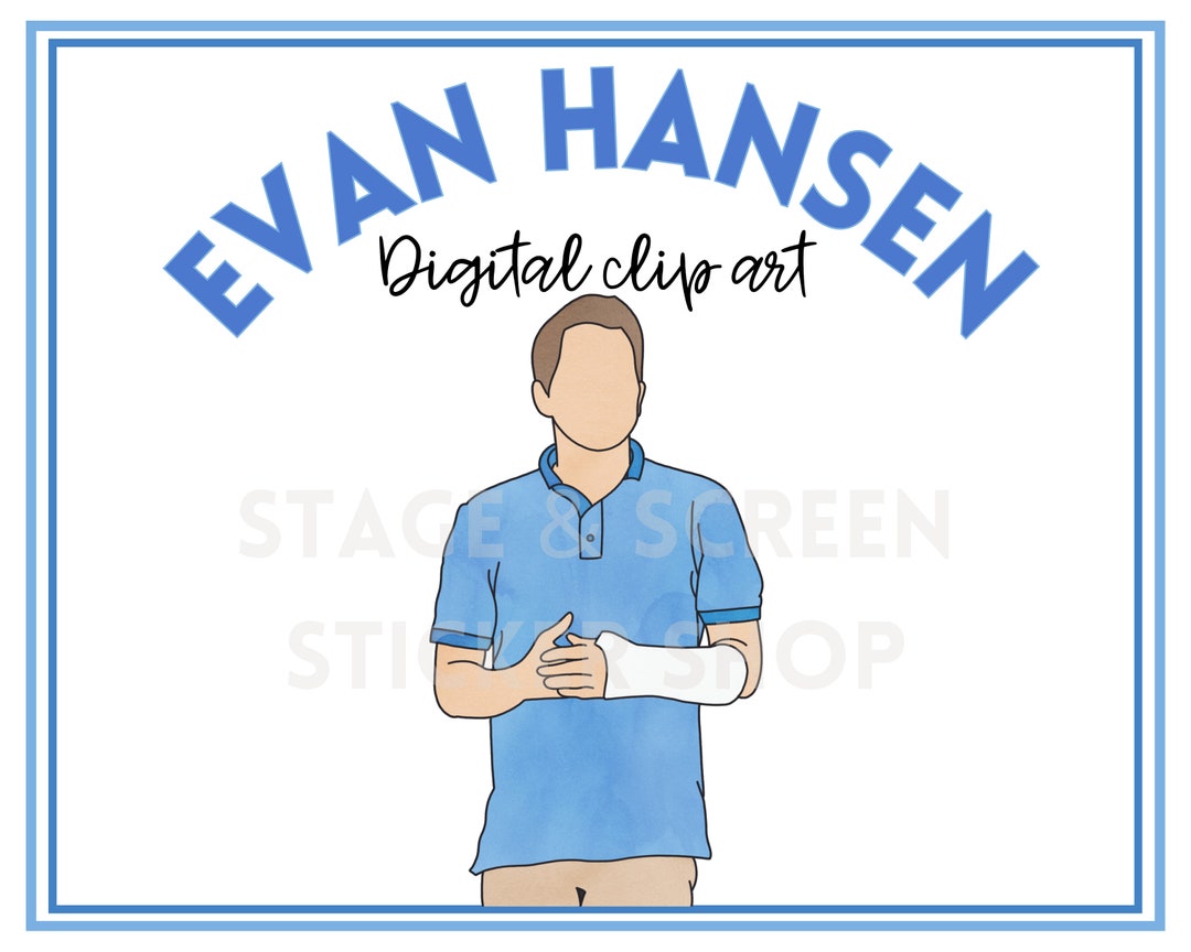 Dear Evan Hansen Clipart PNG/JPEG, Watercolor Printable Art, Musical ...