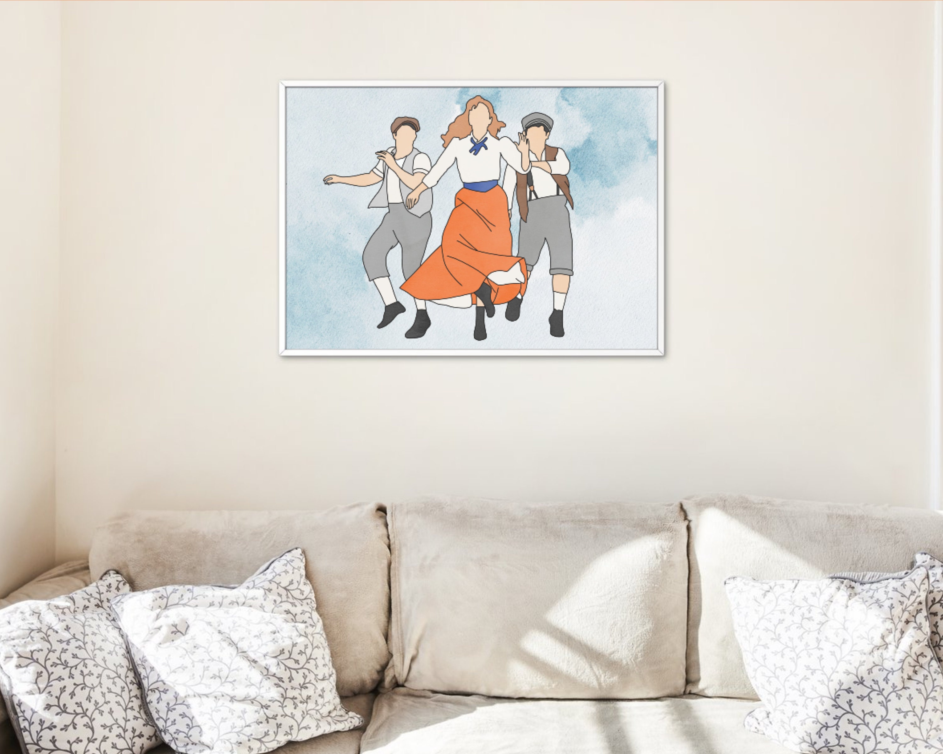 Newsies Clipart PNG/JPEG, Watercolor Katherine Printable Art, Musical ...