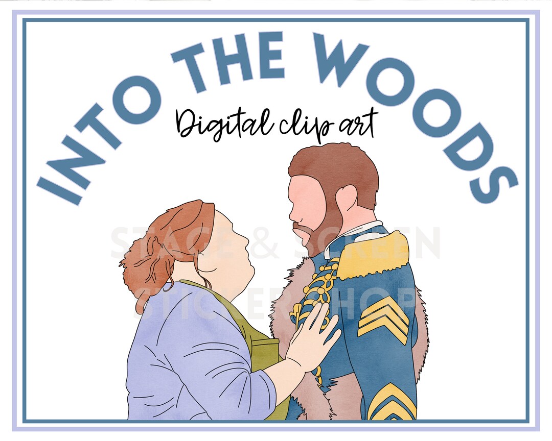 Into the Woods Clipart PNG/JPEG, Watercolor Prince Printable Art ...
