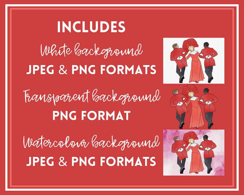 Hello Dolly Clipart PNG/JPEG, Watercolor Printable Art, Musical Theatre ...