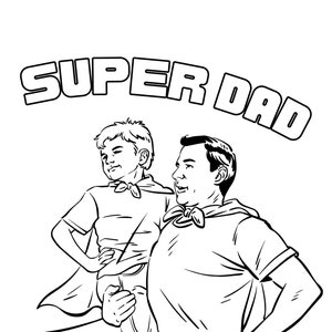 Super Dad Printable Paper for Father’s Day - Etsy