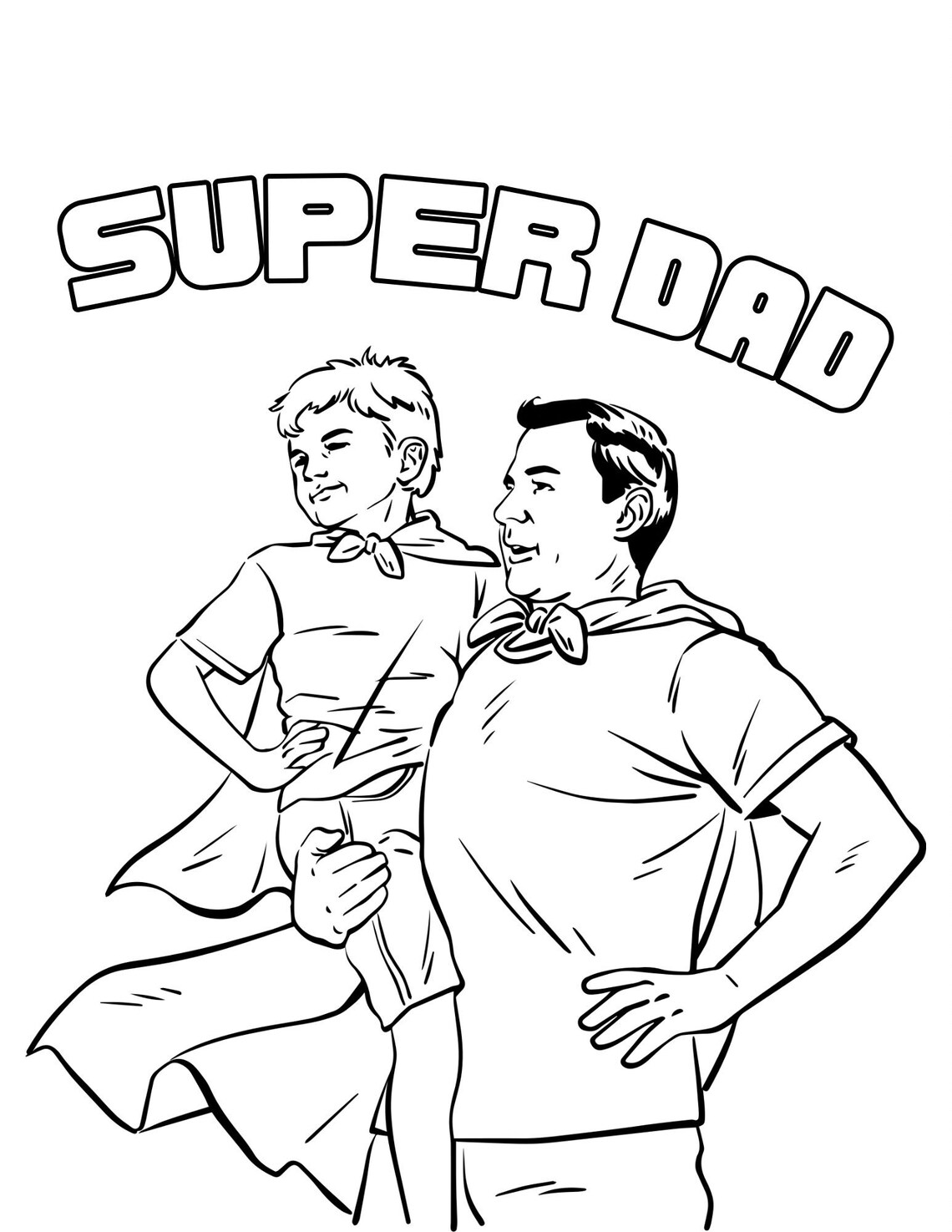 Super Dad Printable Paper for Father’s Day - Etsy