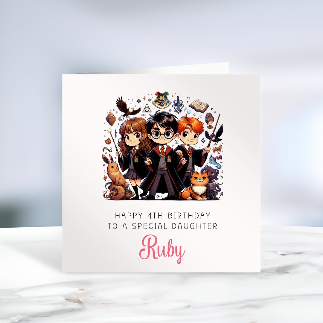 Personalised Birthday Card| Wizard| for Her| for Him| Son| Daughter| - Etsy