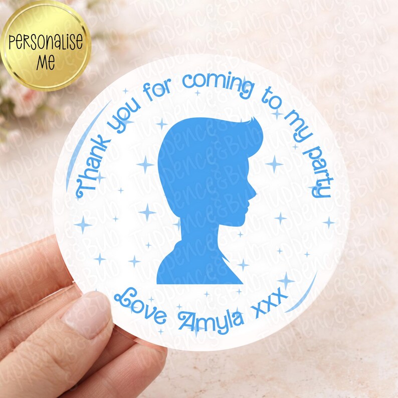 Personalised Doll Birthday Stickers, Party Bag Favors, Sweet Cones ...