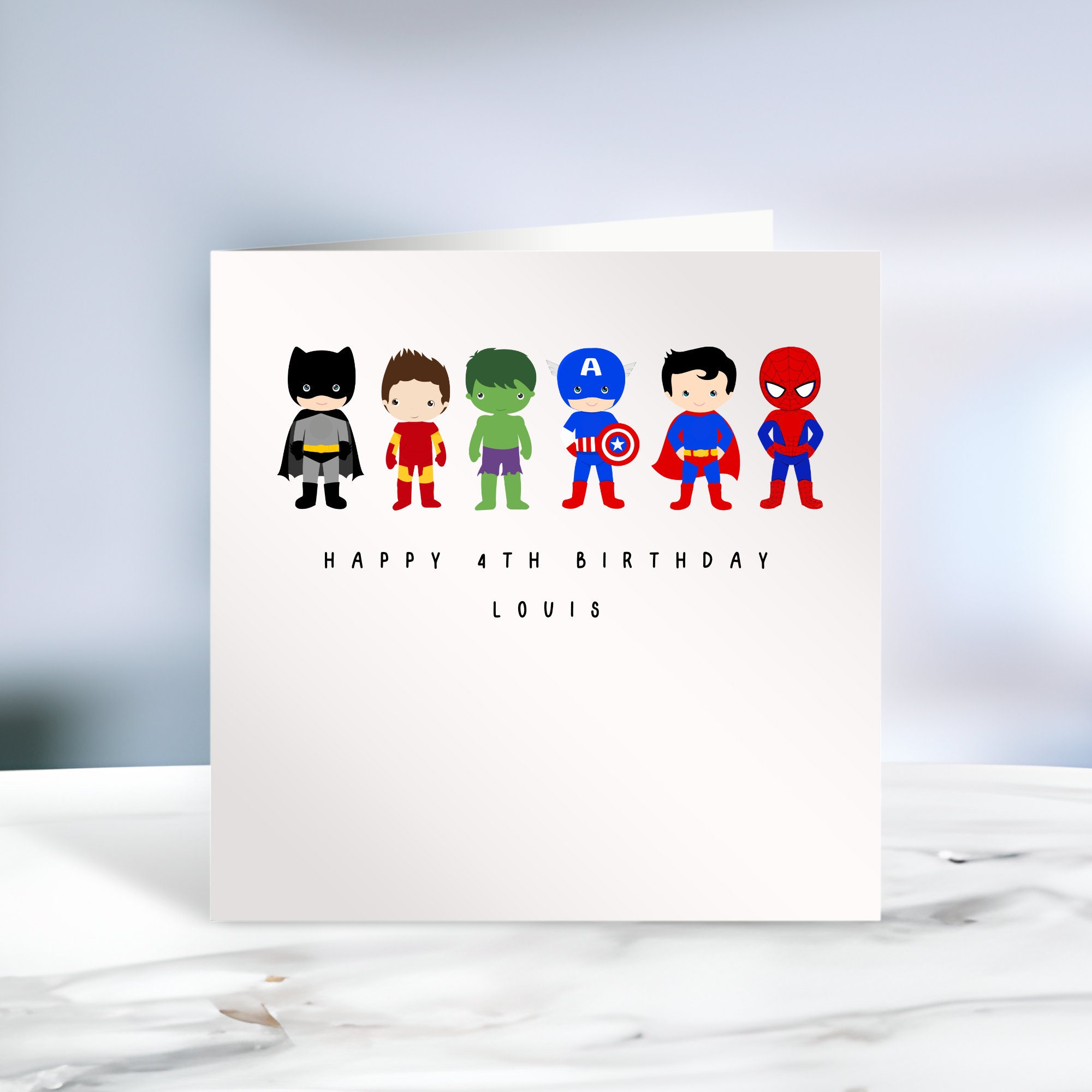 Birthday Card Super Hero Birthday Card Son Brother Nephew - Etsy