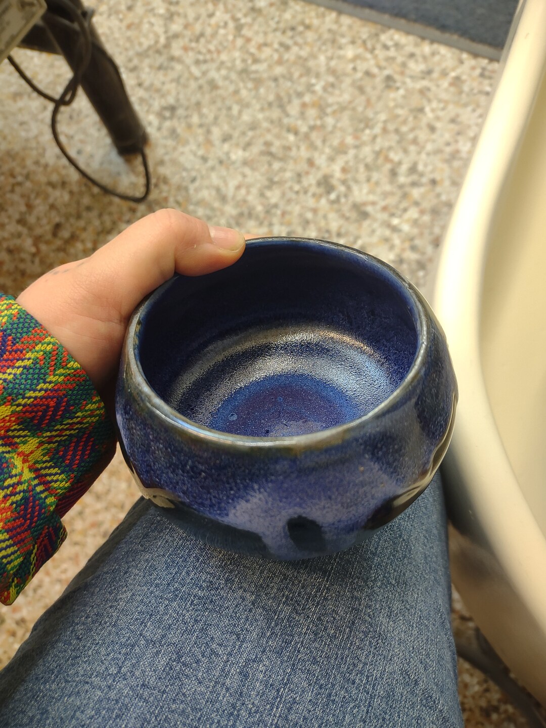 Angel Tears Purple, Blue and Black Cup/rice Bowl (food Safe Glazes) - Etsy