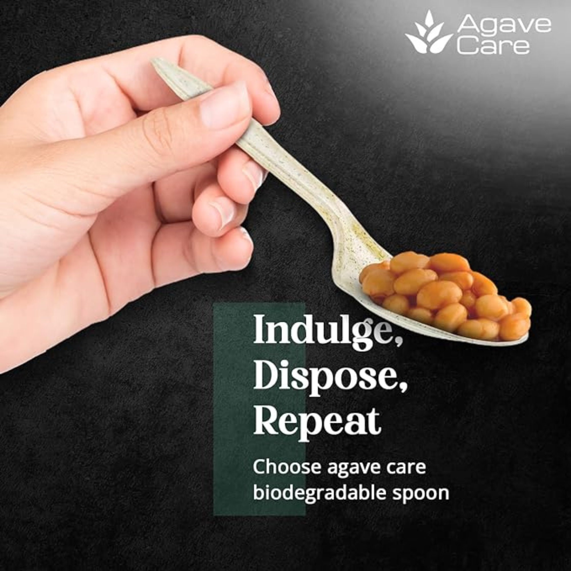 Agave Care Sustainable Agave Spoons medium Natural Case of 20 50 Count ...
