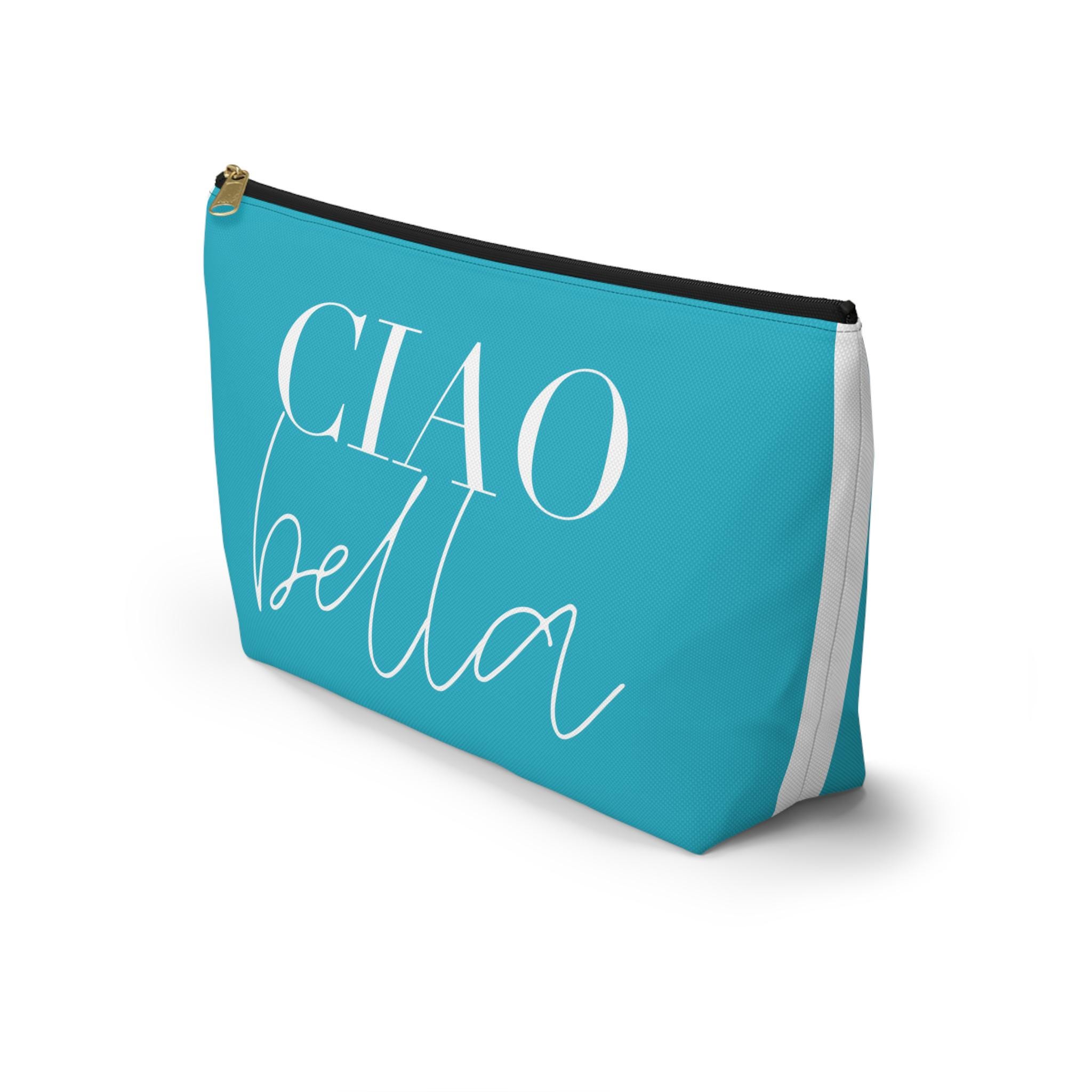 Aqua Ciao Bella (hello Beautiful) Accessory Pouch W T-bottom - Etsy
