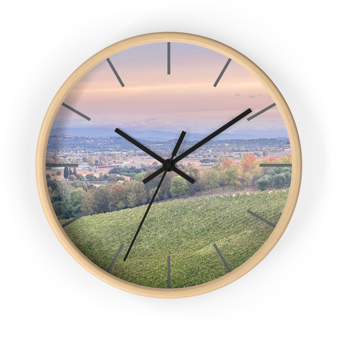 Tuscan Sunset (italy) Wall Clock - Etsy