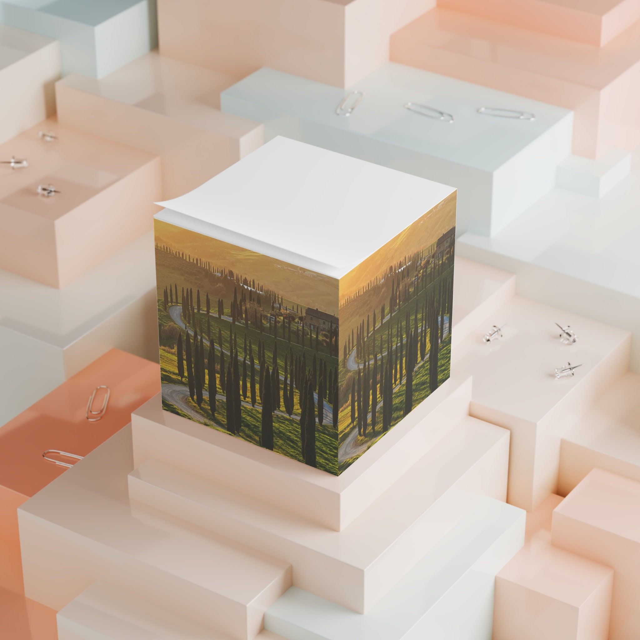 Tuscan Cypress Sticky Note Cube - Etsy