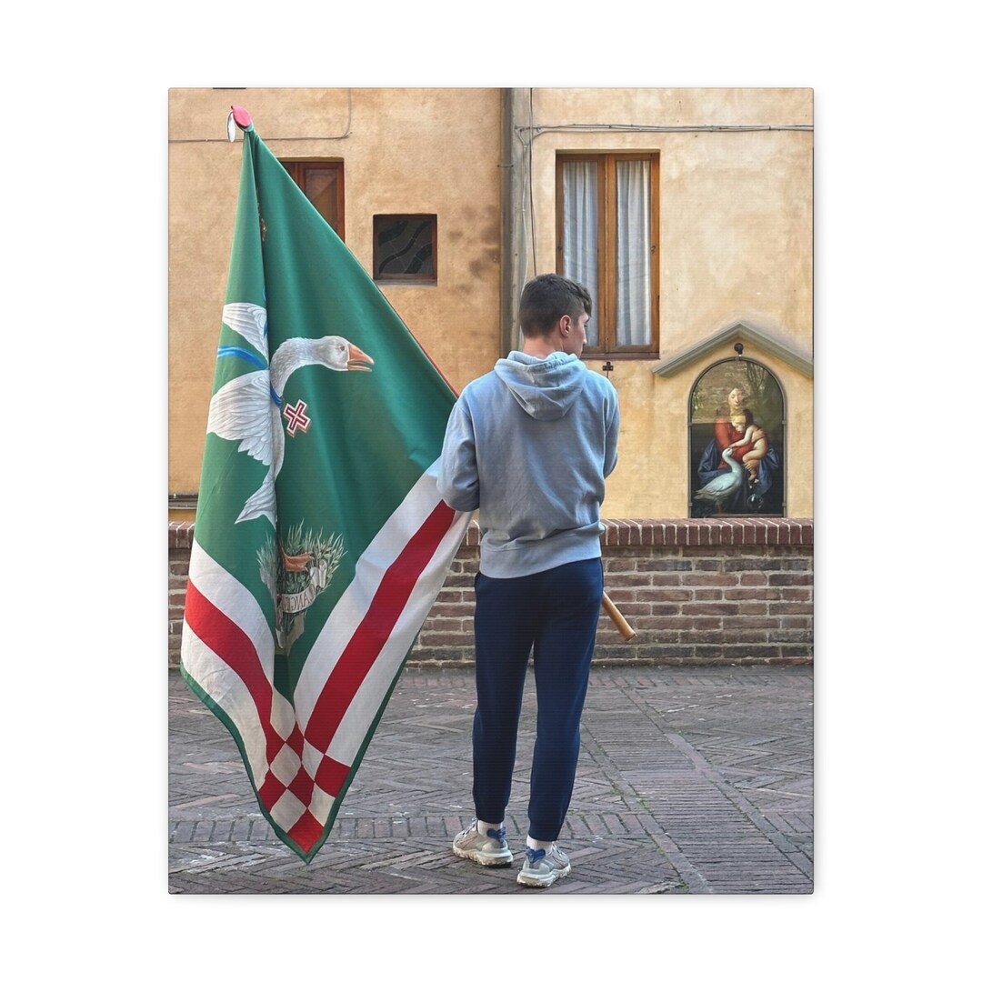 Siena Palio Race Cotton Canvas Print, Italy Travel Photography (16x20 ...