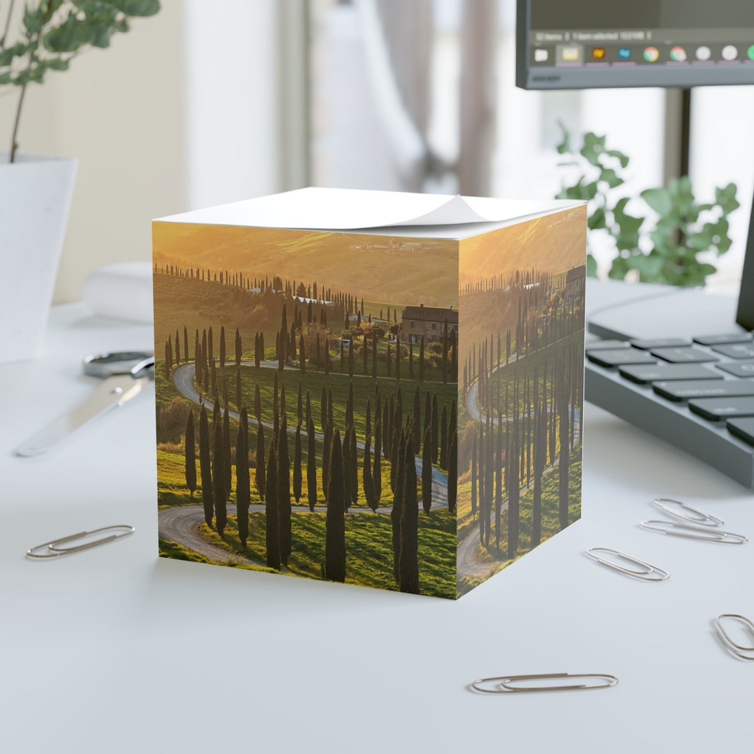 Tuscan Cypress Sticky Note Cube - Etsy