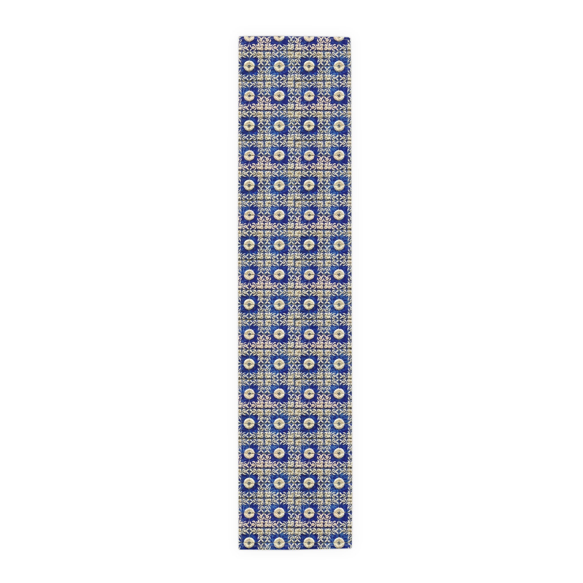 Portuguese Blue and White Tile Table Runner (cotton, Poly) - Etsy