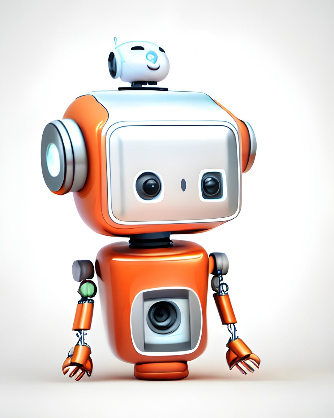 Minimal Robot High Resolution AI Digital Painting Wall Art - Etsy