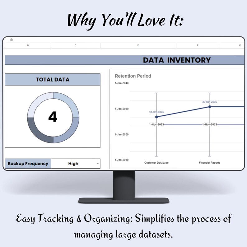 Data Inventory Template, Editable Google Sheets Comprehensive Data ...