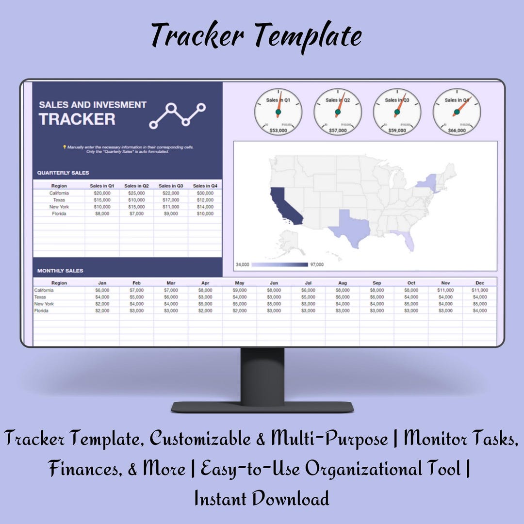 Tracker Template, Customizable and Multi-purpose Monitor Tasks ...