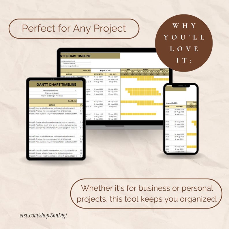 Gantt Chart Timeline Template, Customizable and Easy-to-use Visual ...