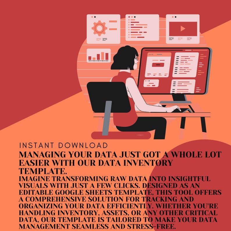 Data Inventory Template, Editable Google Sheets Comprehensive Data ...