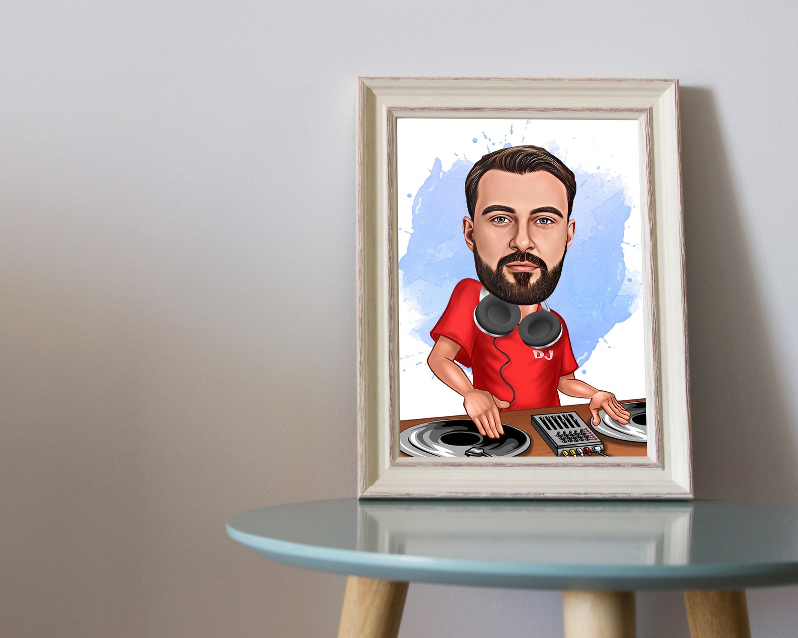 Custom DJ Cartoon Portrait, Male Dj Cartoon, Dj Caricature, Funny Dj ...