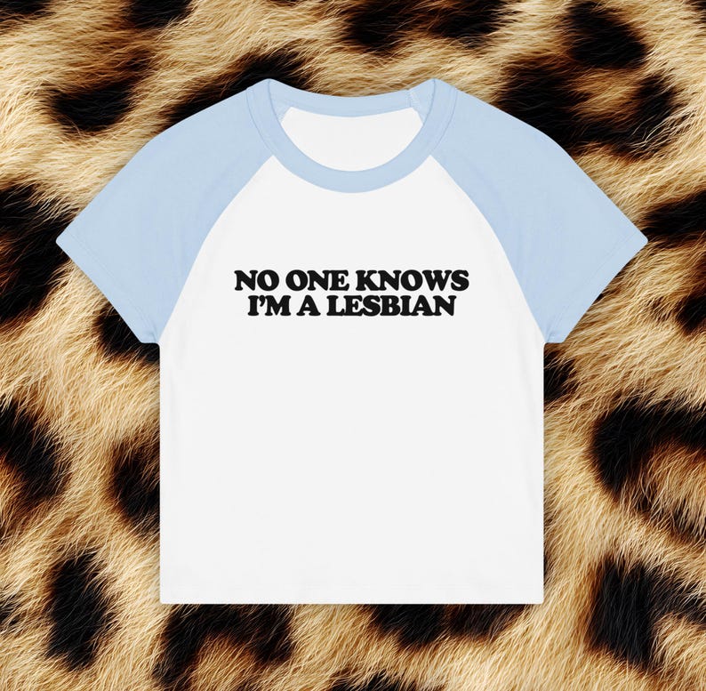 No One Knows Y2K Baby Tee - Queer LGBT Pride Crop Top, Women's Clothing ...