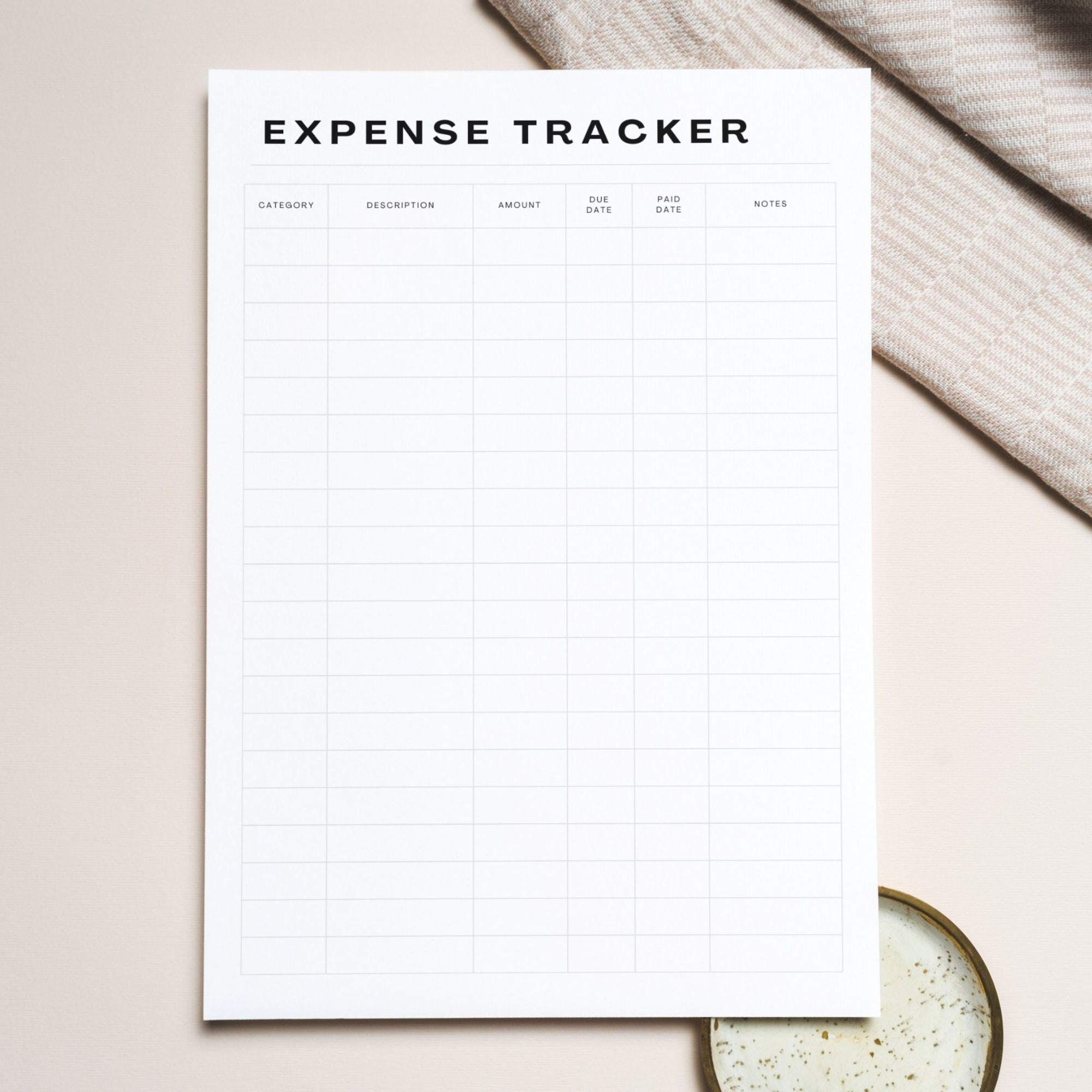 Expense Tracker Sheet Canva PDF, Small Business Bundle Template ...
