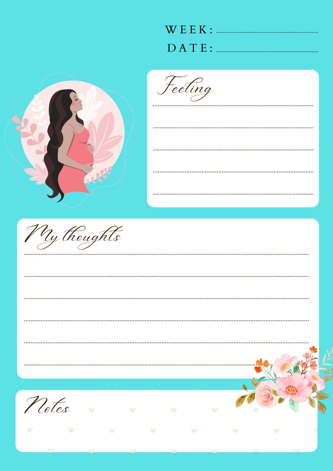 Printable Pregnancy Planner Pregnancy Planner Digital - Etsy