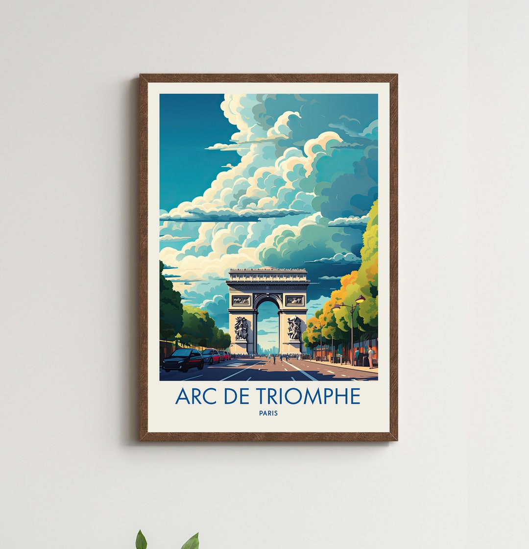 Arc De Triomphe Poster Arc De Triomphe Paris Print Paris - Etsy