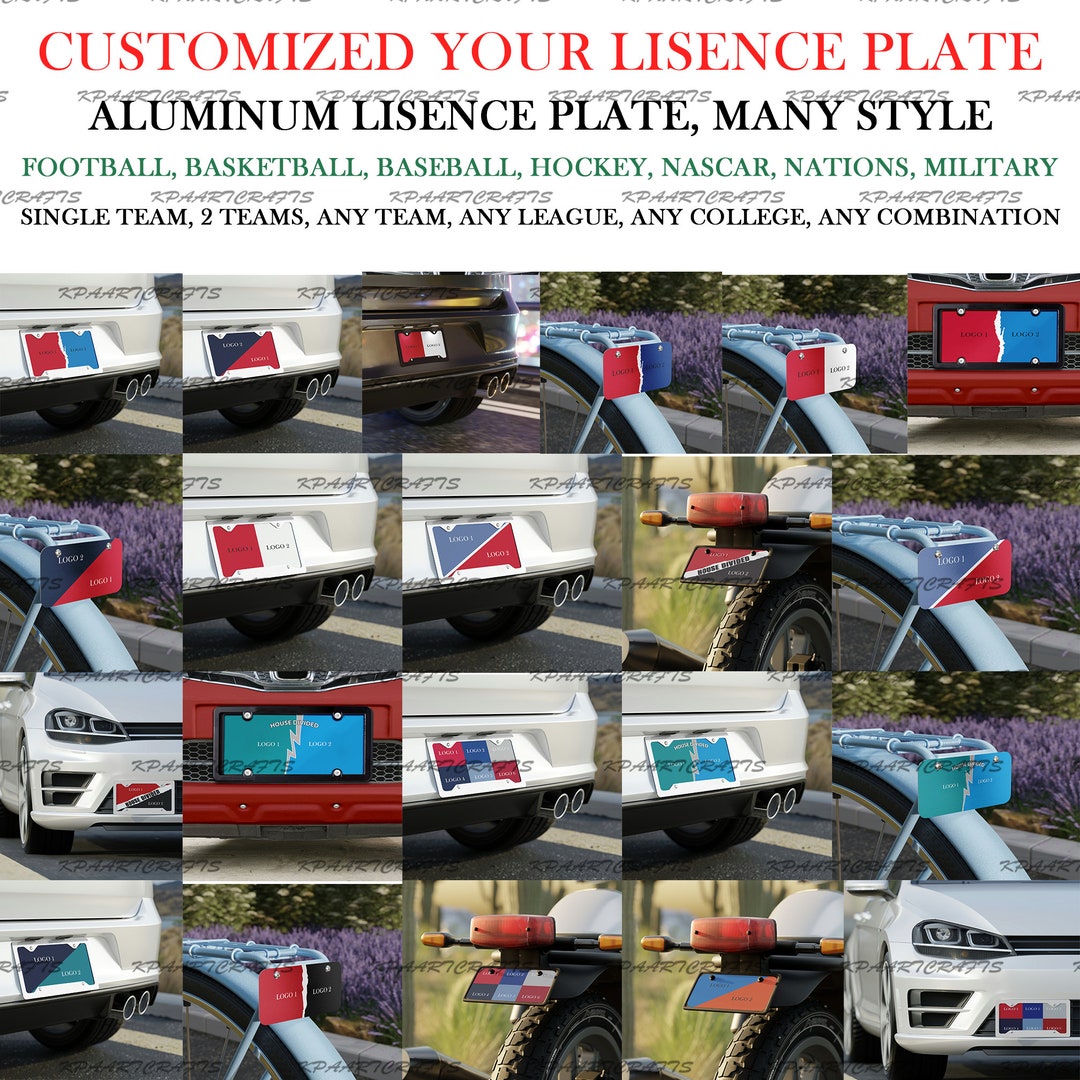 Customized House Divided License Plates, Custom Car License Plates ...