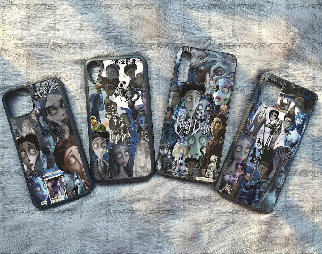 Victoria and Emily Corpse Bride Phone Case, Spooky Romantic Case ...