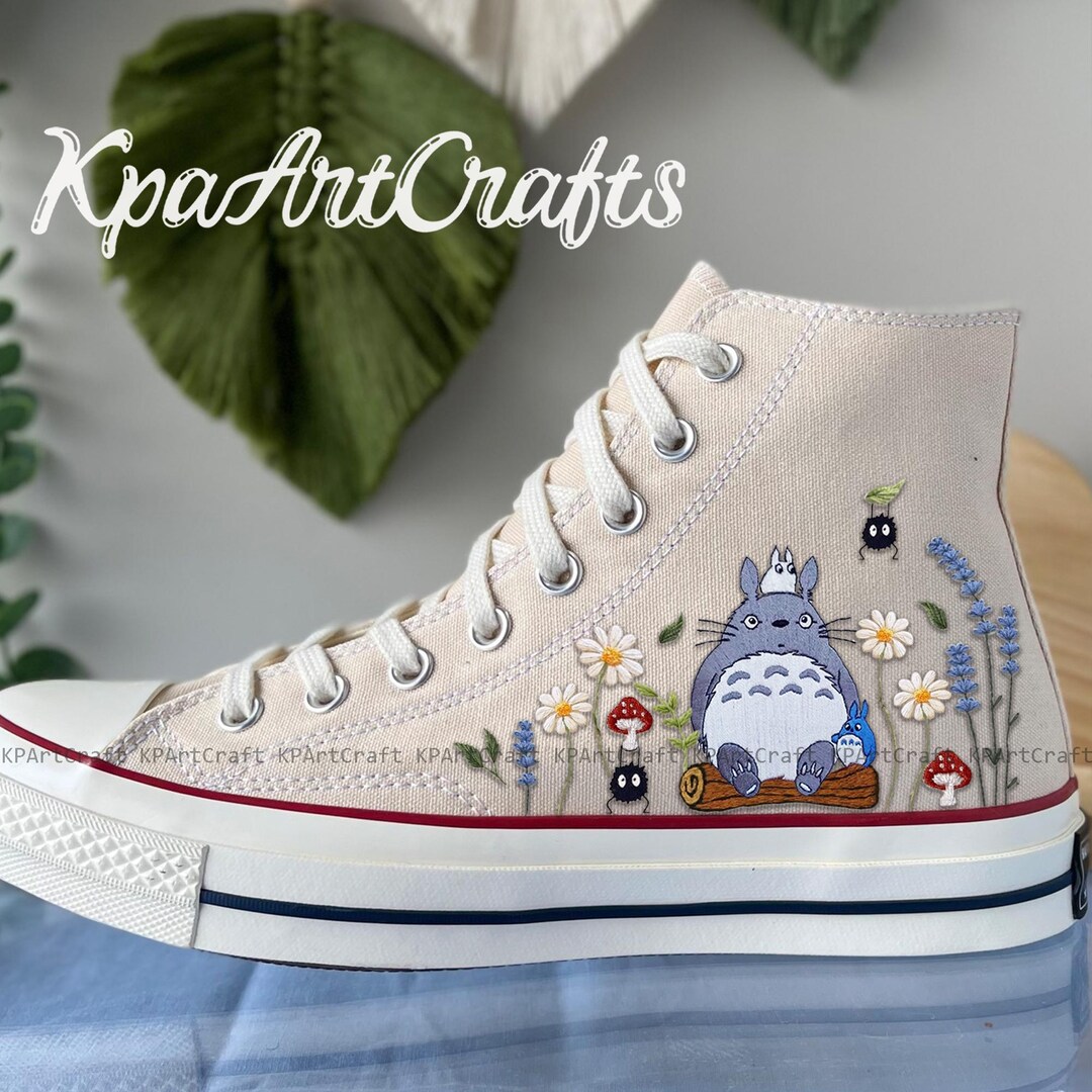 Neighbor Embroidered Converse, Cartoon Character Embroidered Converse ...